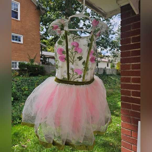 Wish | Costumes | Wish Pink And Green Floral Kids Costume | Poshmark